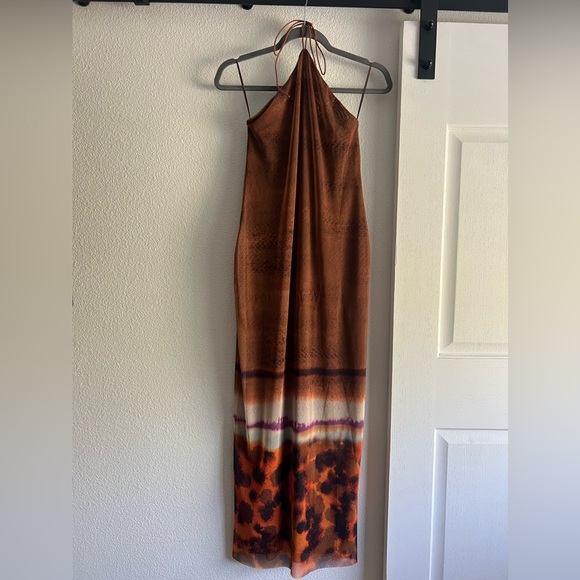 Zara | Dresses | Zara Sunset Halter Dress | Poshmark